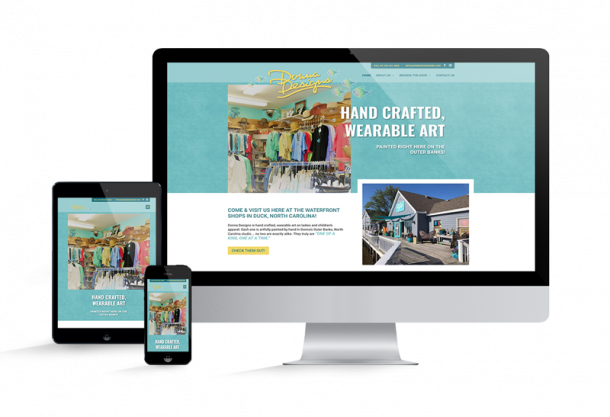Donna Designs Website - Bold Print Design Studio