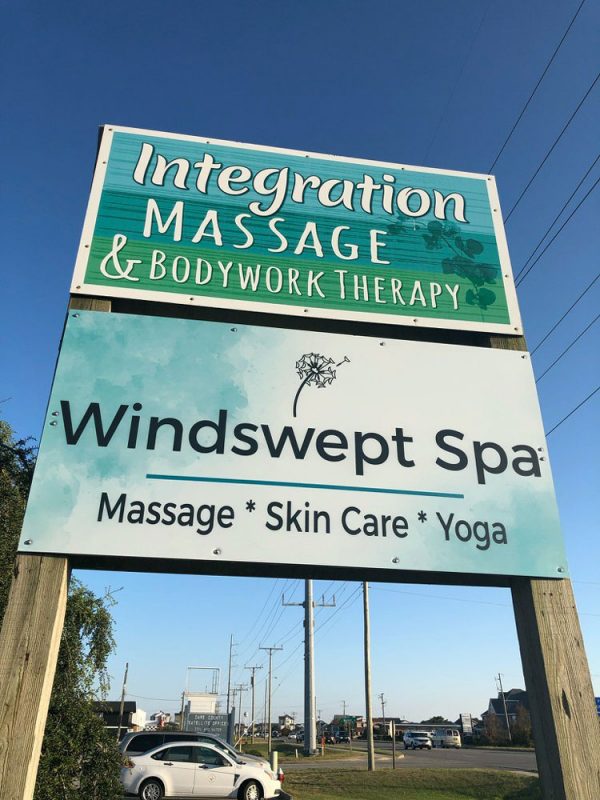 Windswept Wellness Street Sign - Bold Print Design Studio