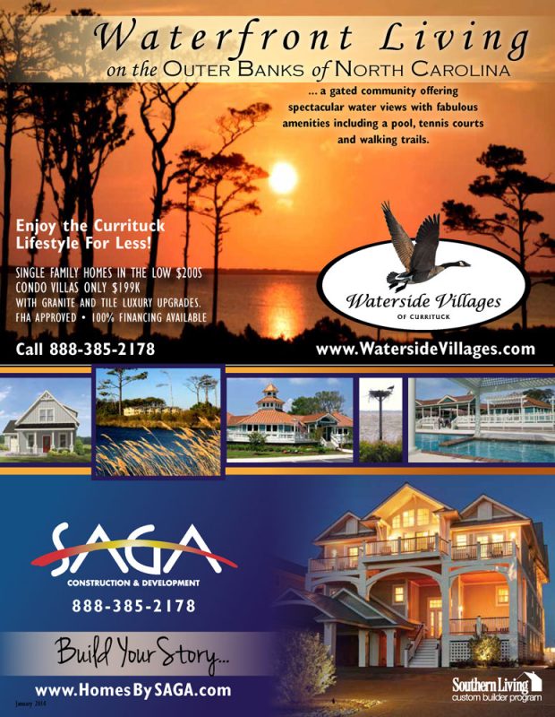 SAGA Construction Magazine Ad - Bold Print Design Studio